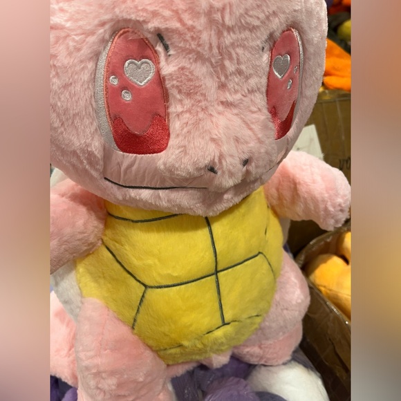 Toys | Huge Pink Squirtle Pokmon Plush | Poshmark